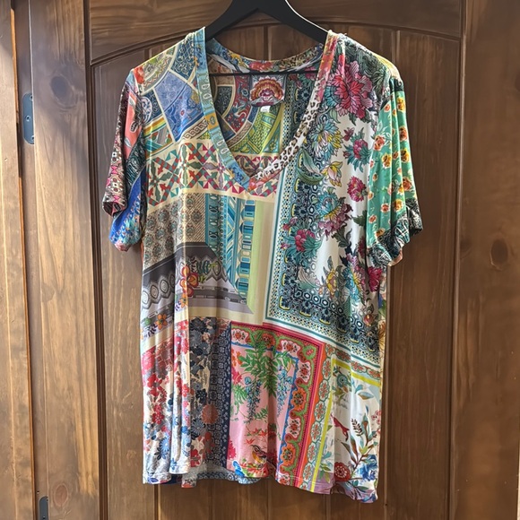 Johnny Was | Tops | Johnny Was Bamboo Vneck Tshirt | Poshmark